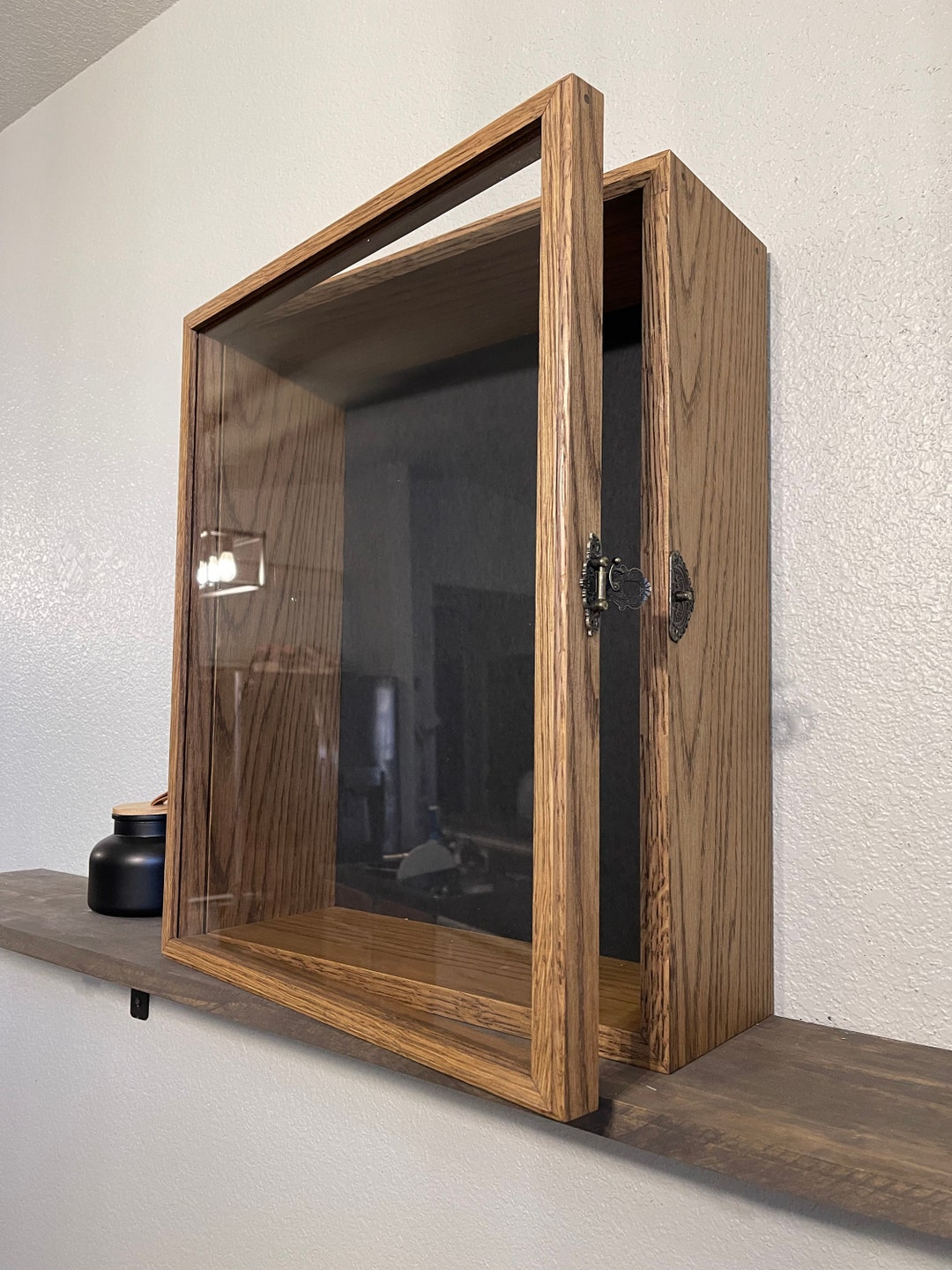 16x20x6 Shadow Box With Lid Oak With English Chestnut - Etsy