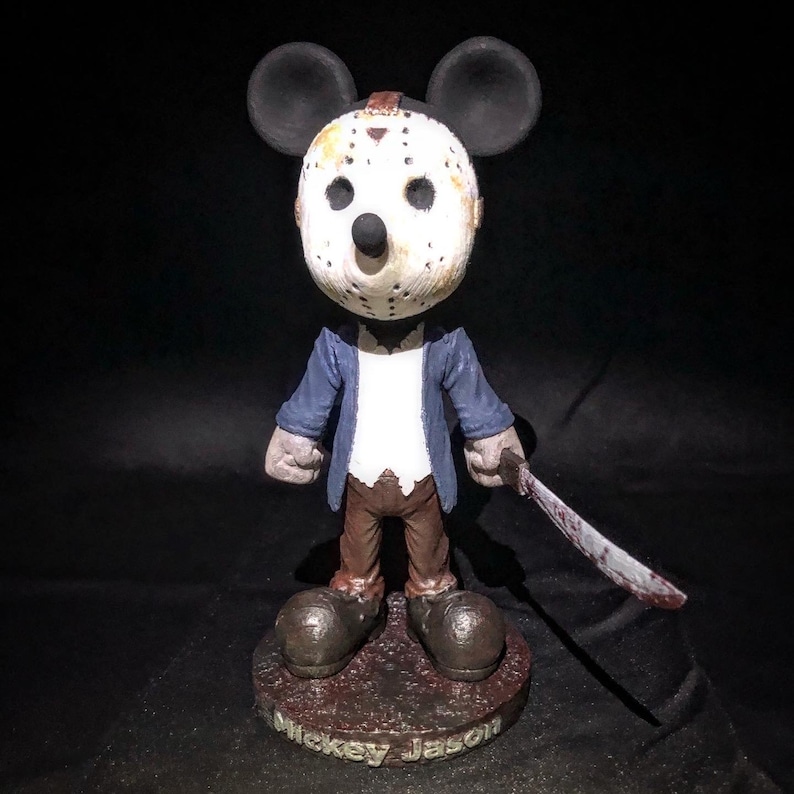 Mickey Mouse Jason Figurine Halloween Friday the 13TH Edition - Etsy