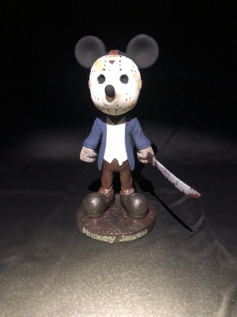 Mickey Mouse Jason Figurine Halloween Friday the 13TH Edition - Etsy