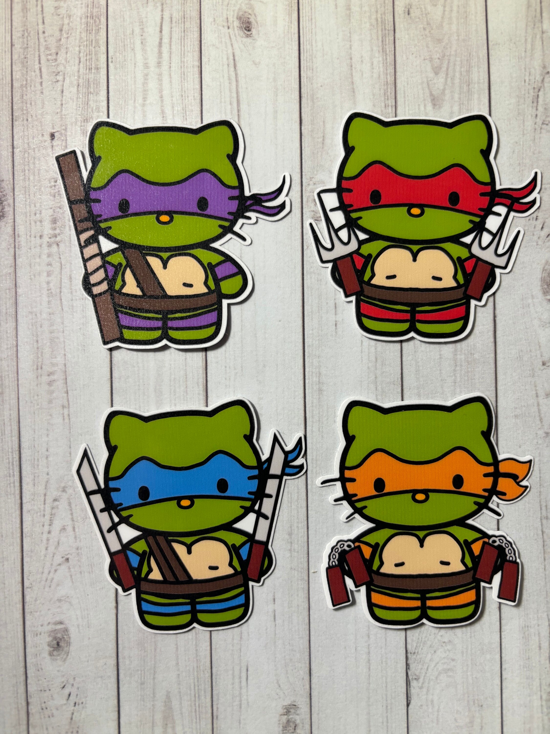 TMNT MASH UP Waterproof Sticker Set - Etsy