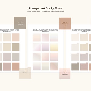 Digital Essential Neutral Stickers Bundle, Goodnotes Aesthetic Sticker ...