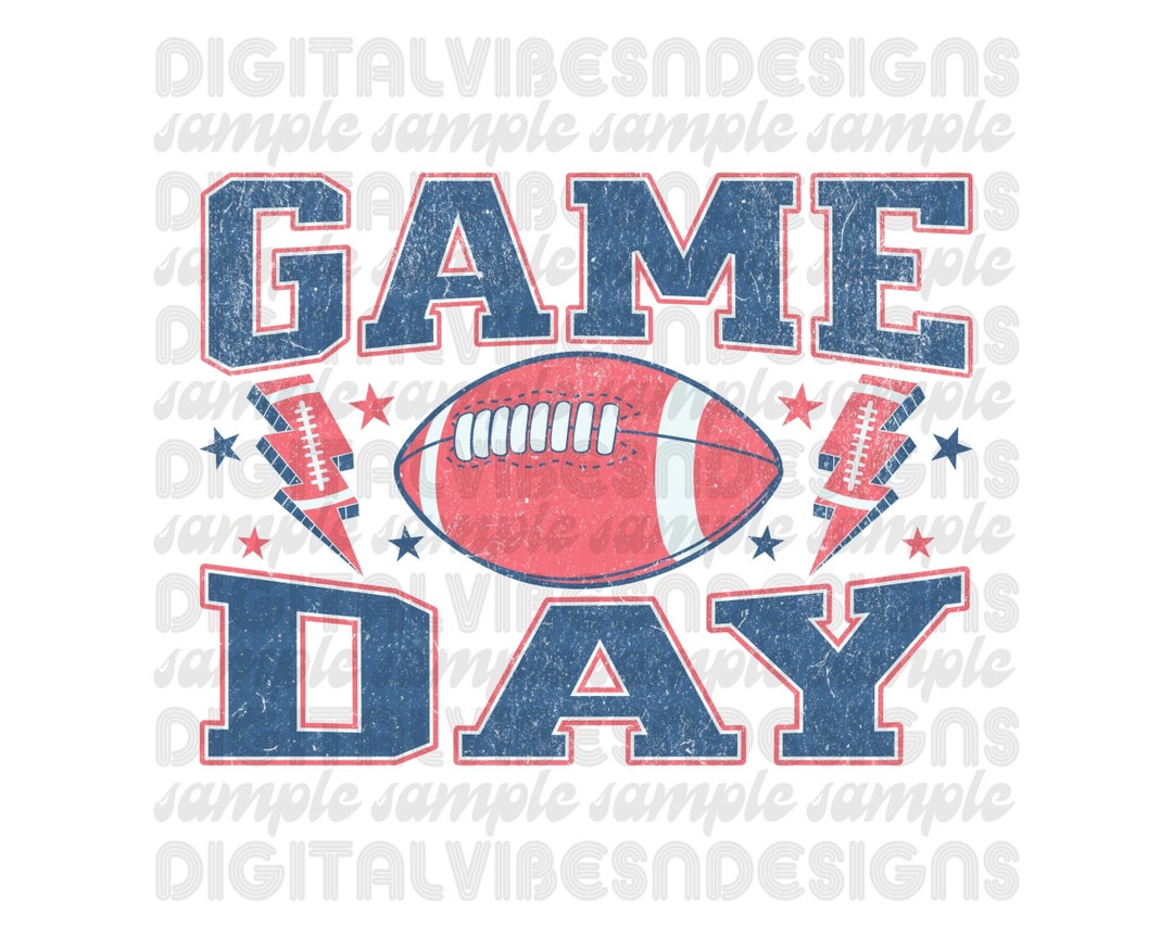Game Day Png | Retro Varsity Game Day | American Football Png | Game ...