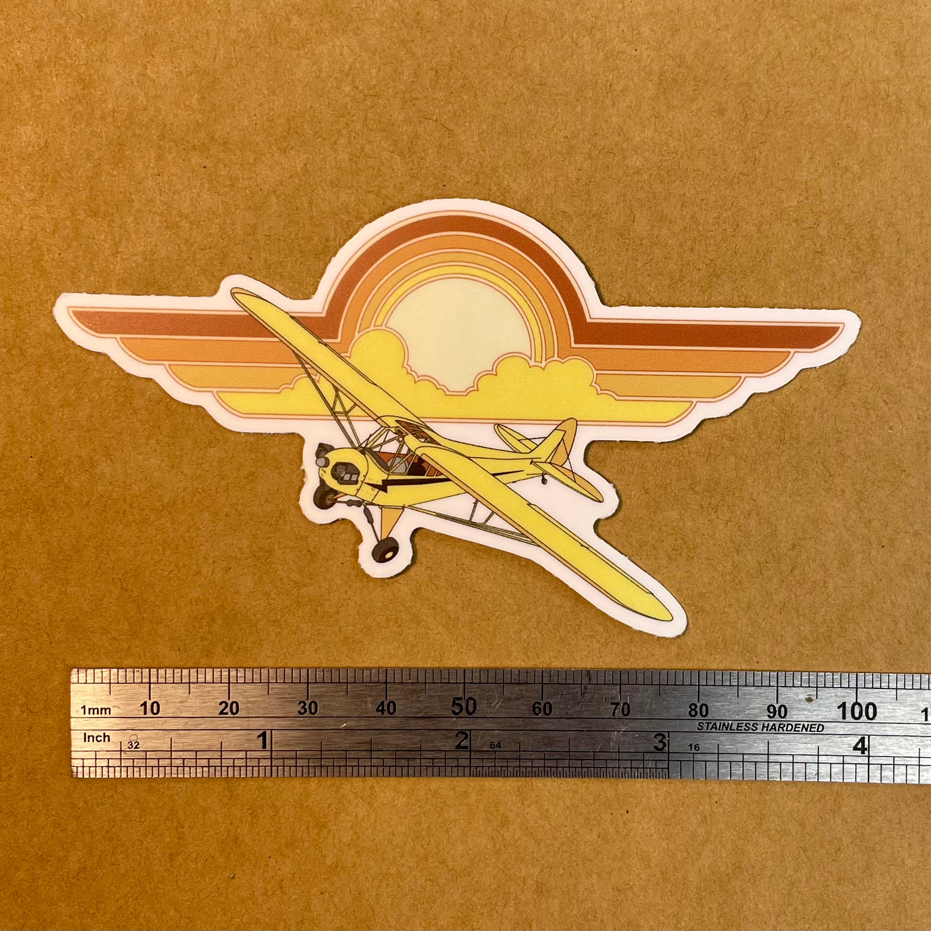 Piper Cub Sticker Airplane Sticker for Pilot - Etsy