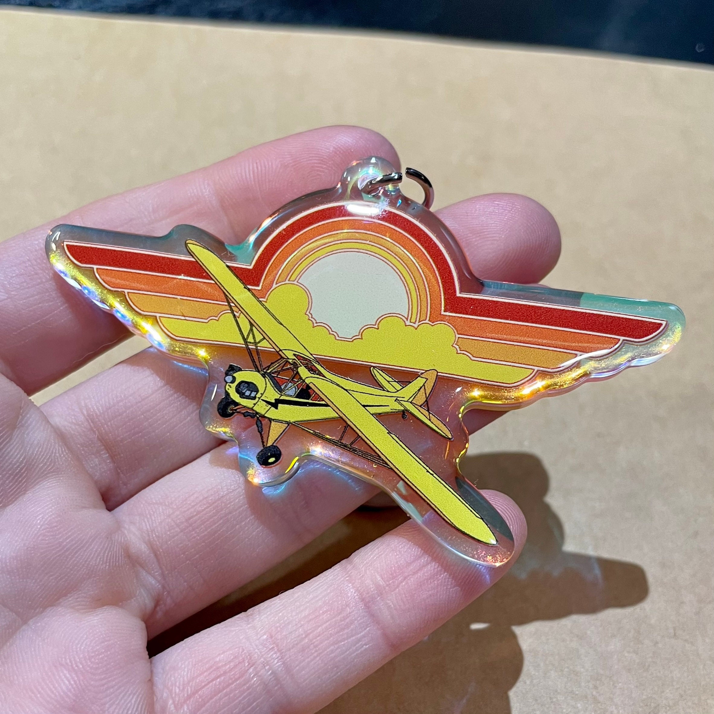 Piper Cub Keychain Aviation Keychain for Pilot Gift for Aviation ...