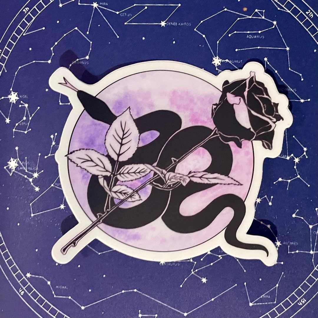 Snake Sticker Cosmic Snake Design - Etsy