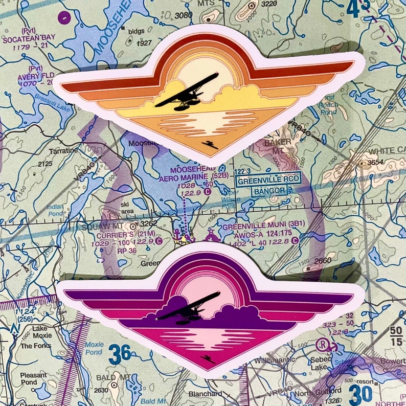 Seaplane Stickers Aviation Gift for Pilots Float Plane Sticker - Etsy