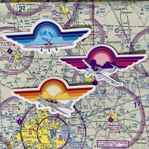 Aircraft Stickers Aviation Stickers for Pilot Diamond DA40, Cirrus SR22 ...