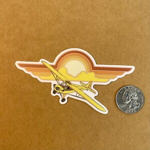 Piper Cub Sticker Airplane Sticker for Pilot - Etsy