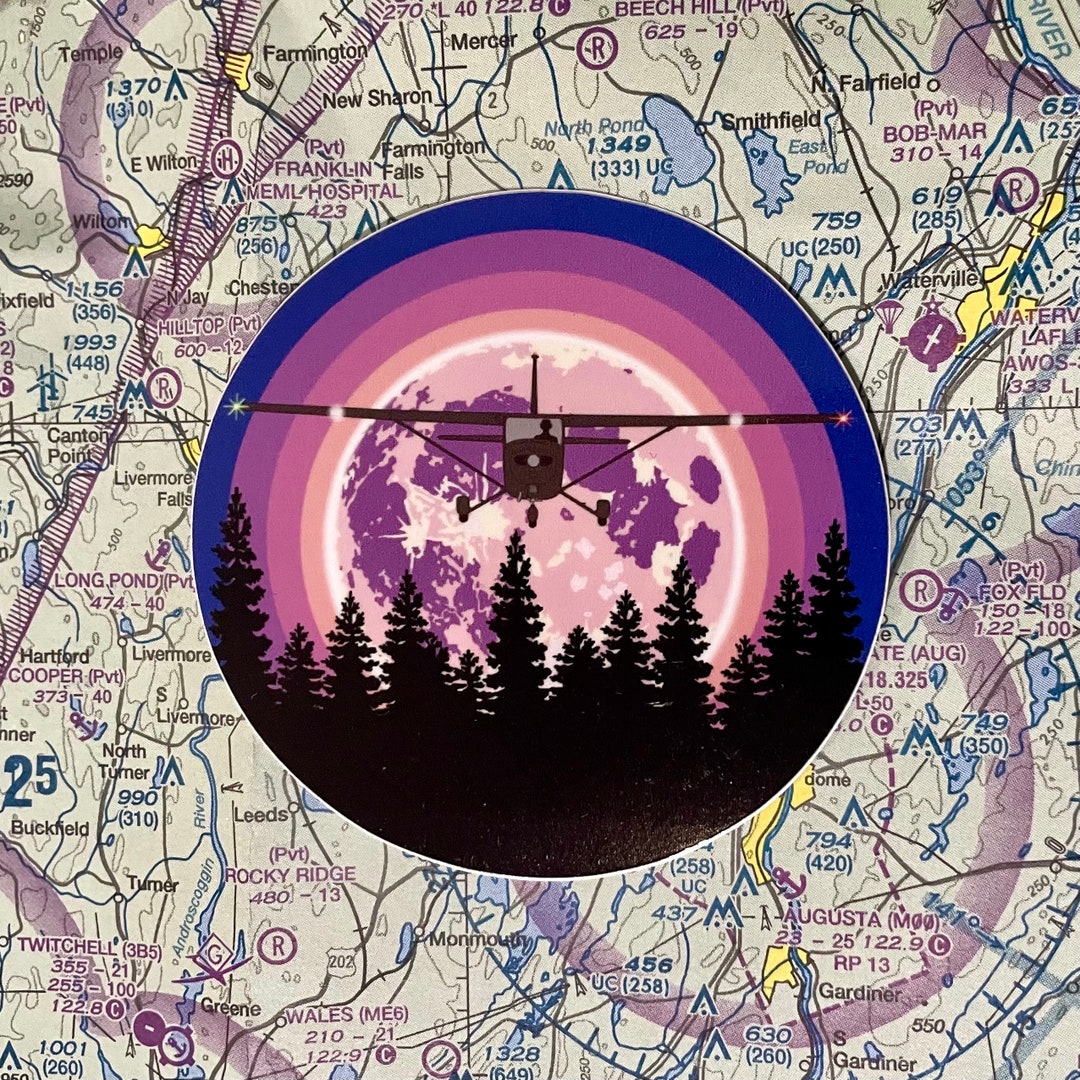 Cessna 172 Sticker Aviation Sticker for Pilot Cessna 172 Airplane ...