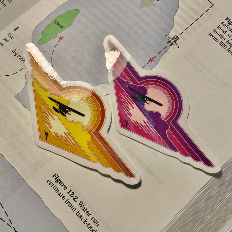 Seaplane Stickers Aviation Gift for Pilots Float Plane Sticker - Etsy