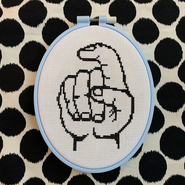 Sign Language Alphabet Cross Stitch - Etsy