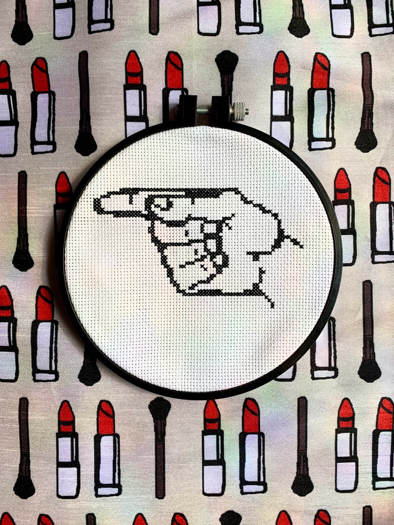 Letter G in American Sign Language (ASL) - Cross Stitch Pattern - PDF ...