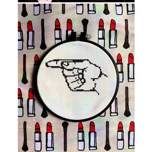 Letter G in American Sign Language (ASL) - Cross Stitch Pattern - PDF ...