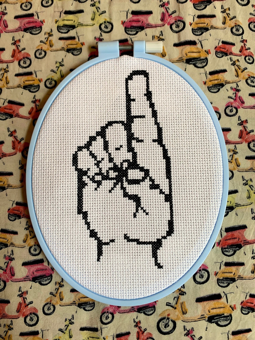 Letter D in American Sign Language (ASL) - Cross Stitch Pattern - PDF ...