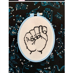 Letter T in American Sign Language (ASL) - Cross Stitch Pattern - PDF ...