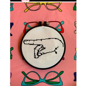 Letter P in American Sign Language (ASL) - Cross Stitch Pattern - PDF ...