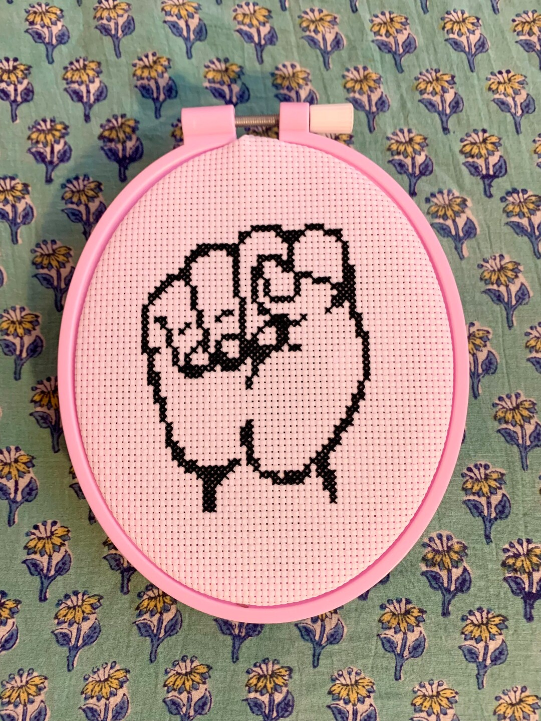 Letter S in American Sign Language (ASL) - Cross Stitch Pattern - PDF ...