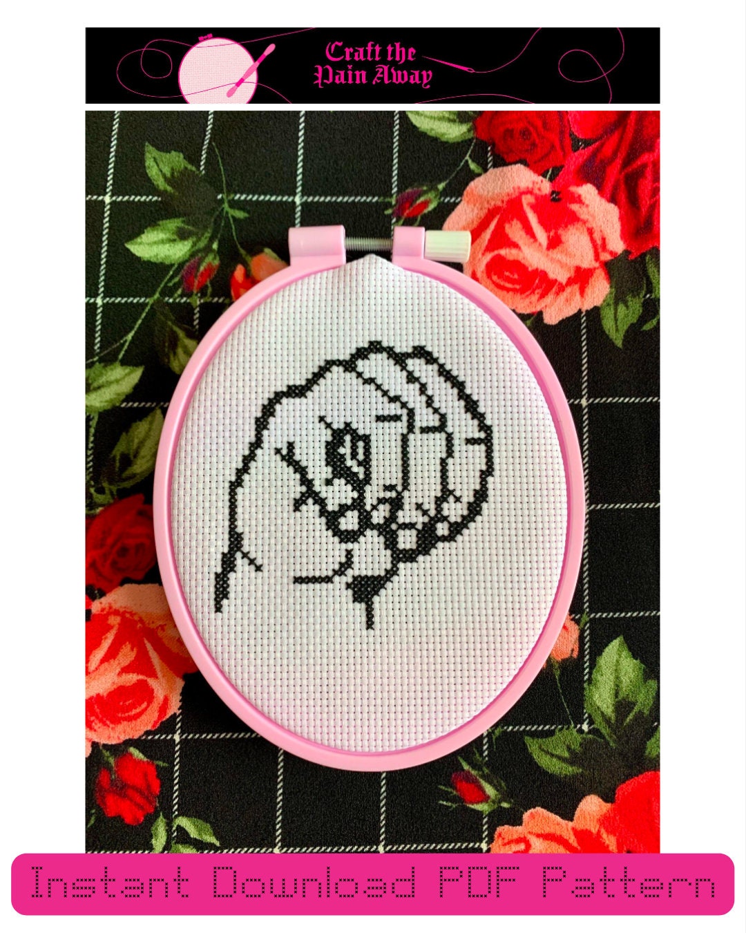 Letter M in American Sign Language (ASL) - Cross Stitch Pattern - PDF ...