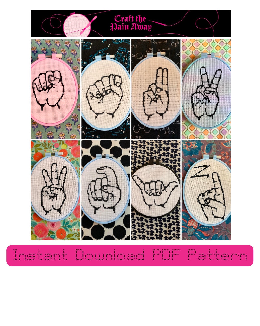 American Sign Language (ASL) Alphabet, All 26 Letters A-Z - Cross ...