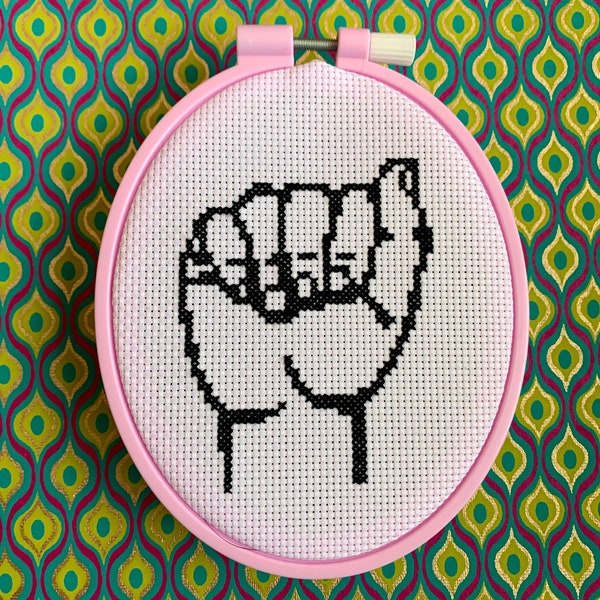 Sign Language Alphabet Cross Stitch - Etsy
