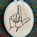 Letter R in American Sign Language asl/fingers Crossed Cross Stitch ...