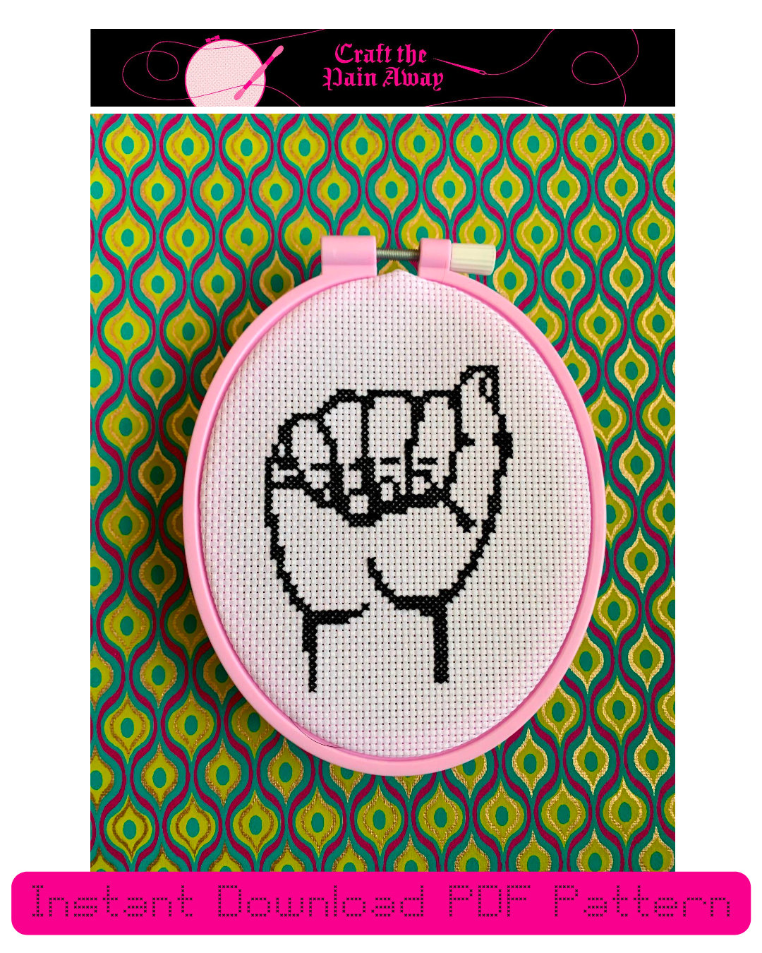 Letter A in American Sign Language (ASL) - Cross Stitch Pattern - PDF ...