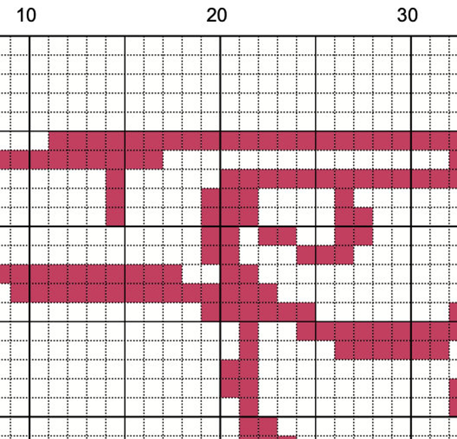 Letter G in American Sign Language (ASL) - Cross Stitch Pattern - PDF ...