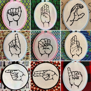 Alfabeto del lenguaje de señas americano ASL las 26 letras - Etsy México