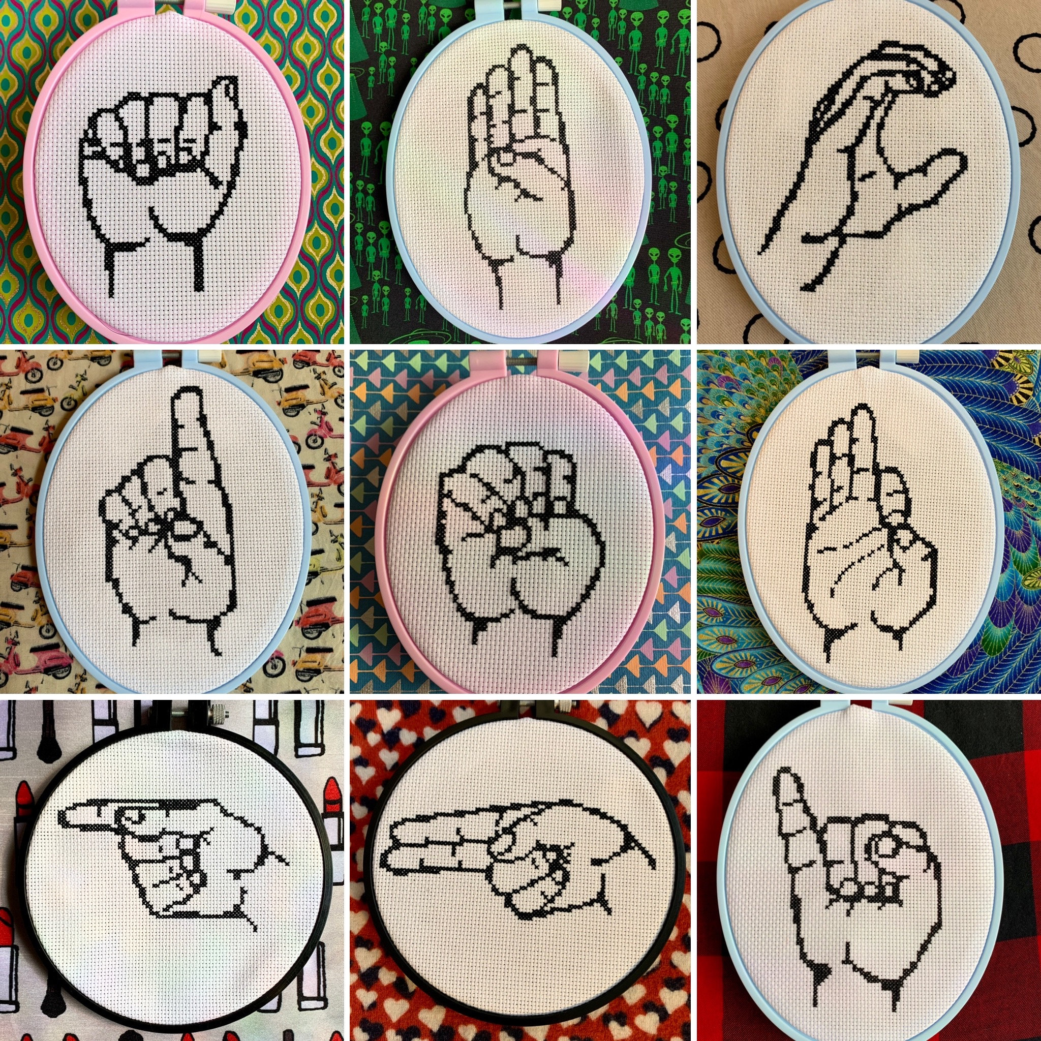 American Sign Language (ASL) Alphabet, All 26 Letters A-Z - Cross ...