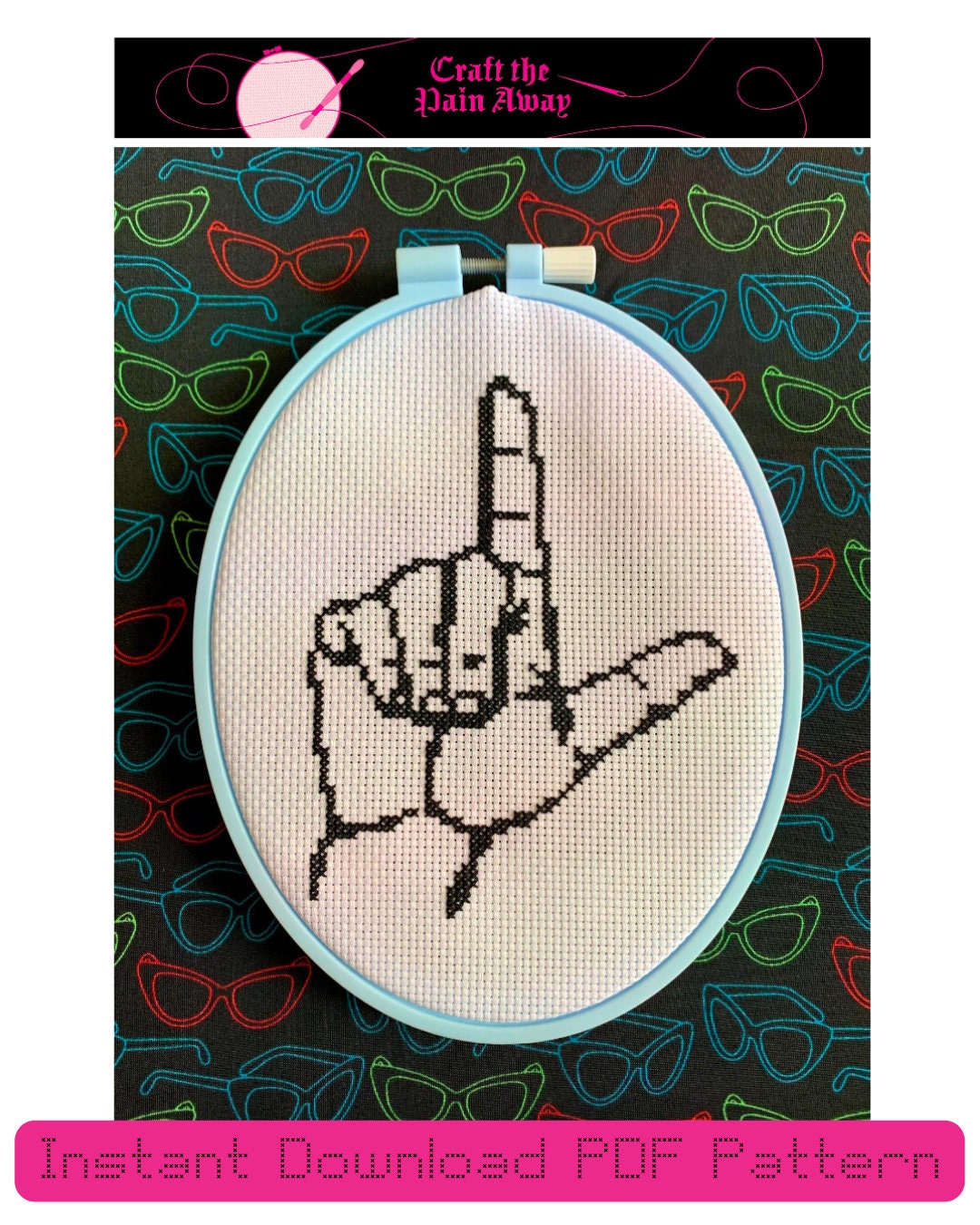 Letter L in American Sign Language (ASL) - Cross Stitch Pattern - PDF ...