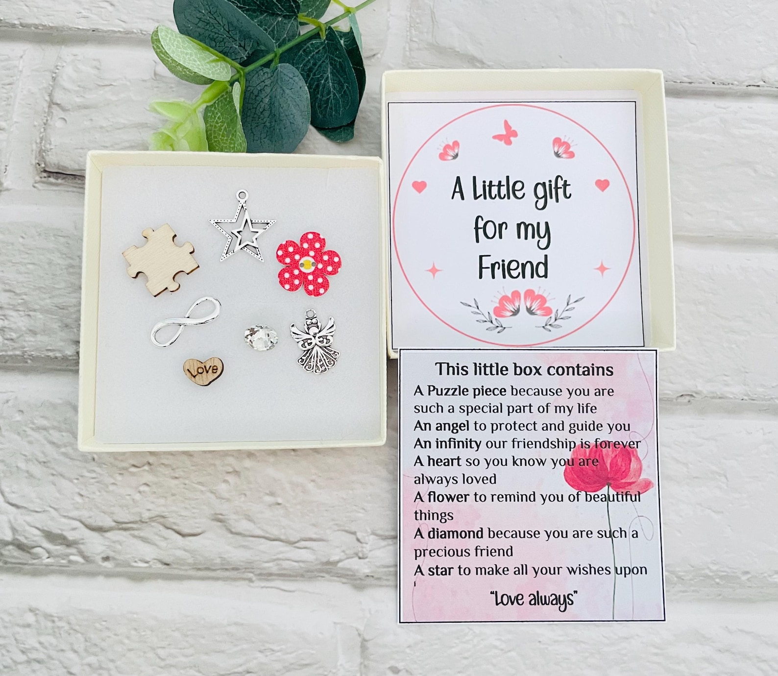 Friendship Gift, Gift for Friend, Long Distance, Missing You, A Little ...