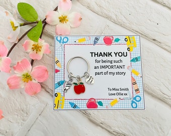 Gift for Teacher, Teacher Gifts, Thank You for Being Part of My Story ...