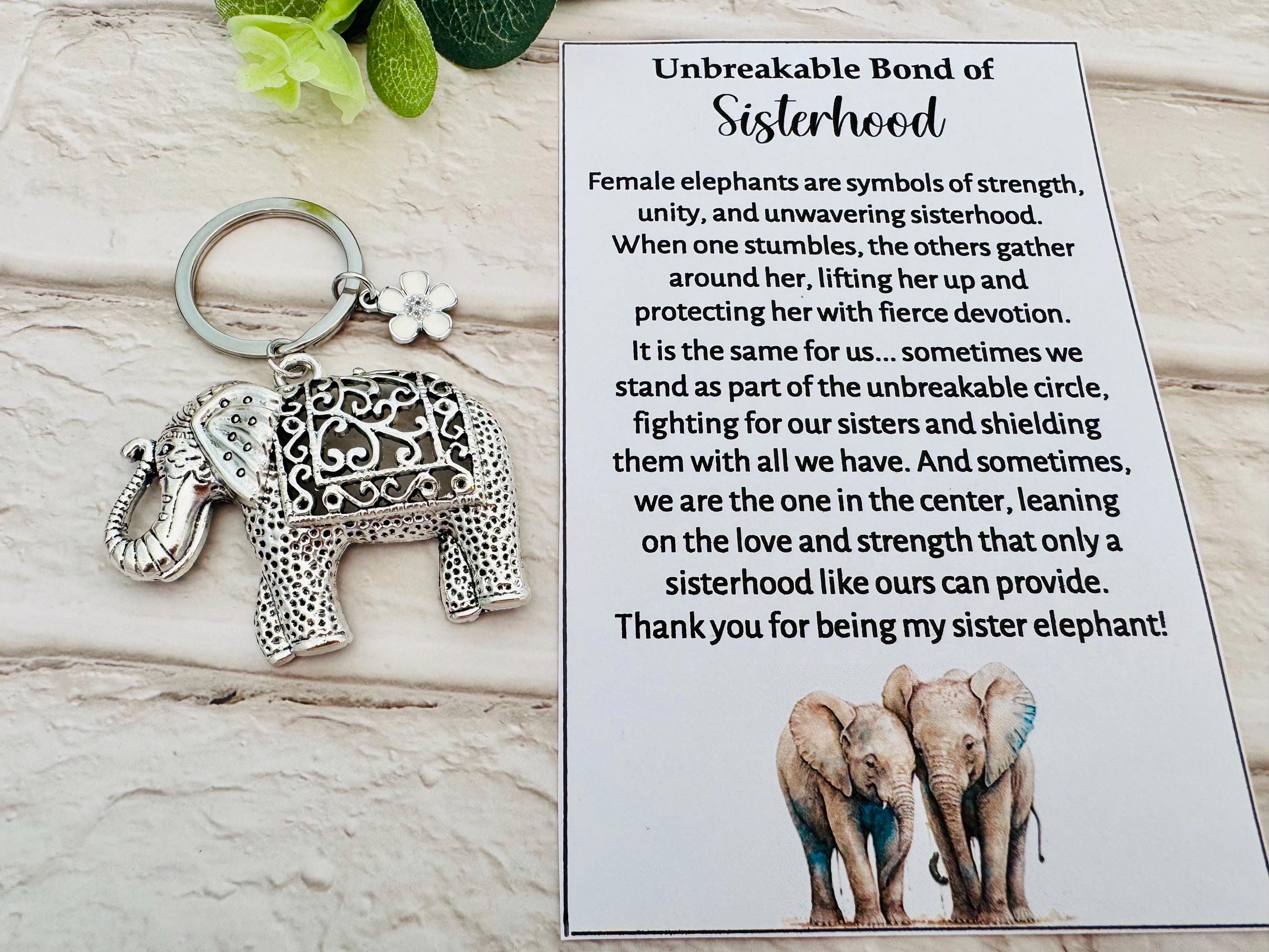 Sisterhood Elephant Gift | Friendship Gift | Female Elephants ...
