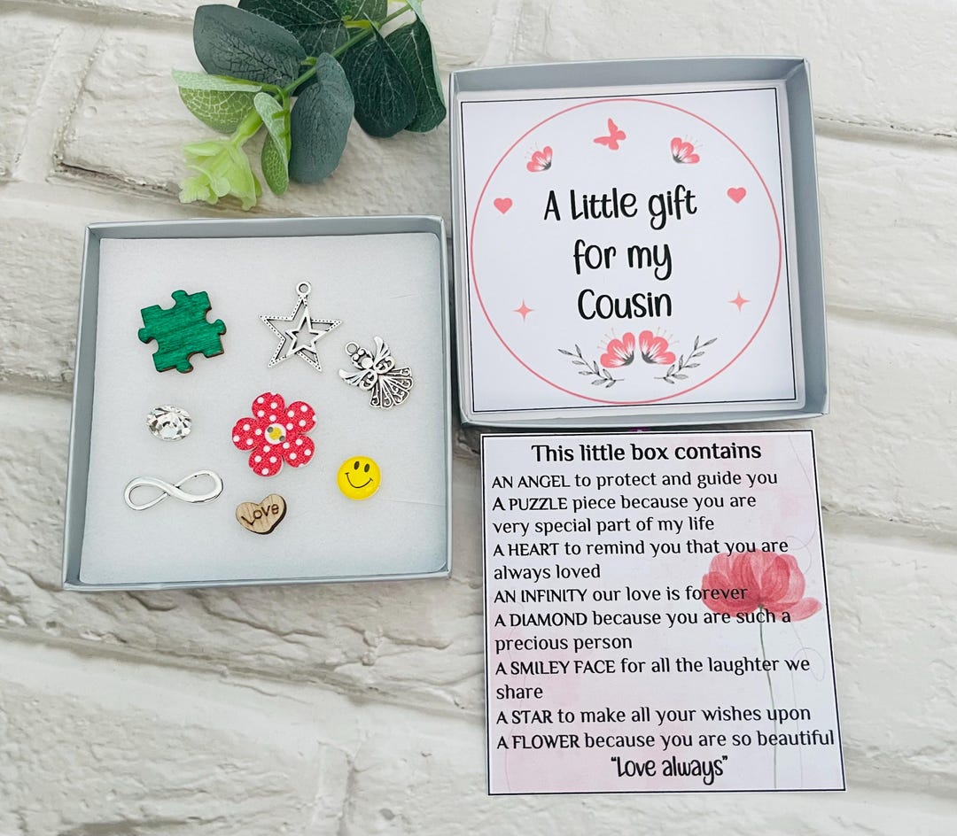 Cousin Gift, Cousin Keepsake, Birthday Gifts, Gift for Her, Sentimental Gift for Cousin ...