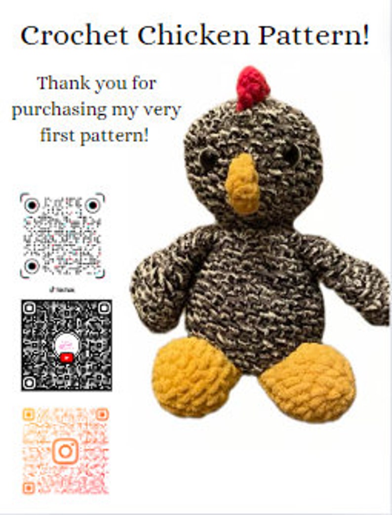 Crochet Chicken PDF Pattern! - Etsy