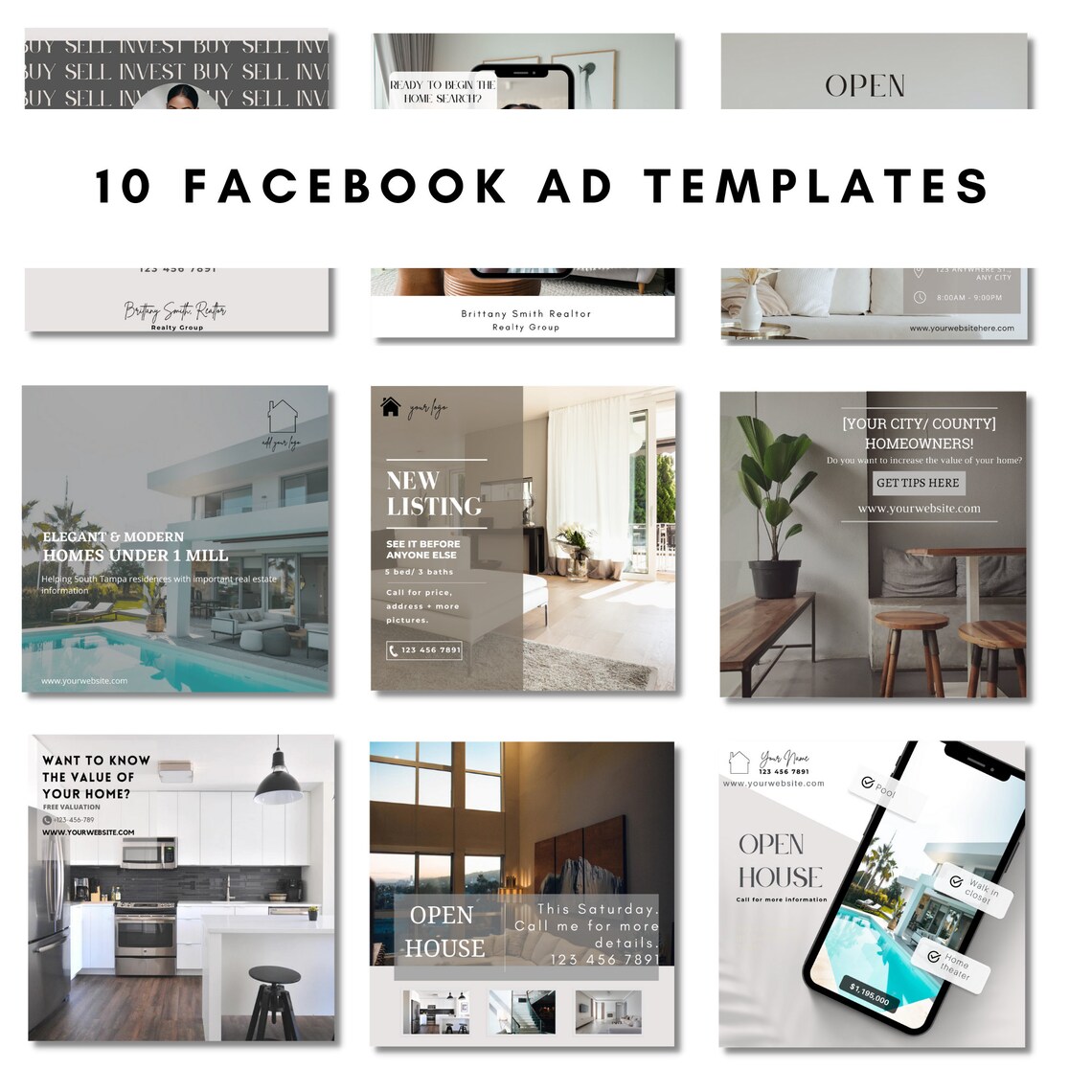 Real Estate Facebook AD, Easy Marketing Templates, Lead Magnet ...