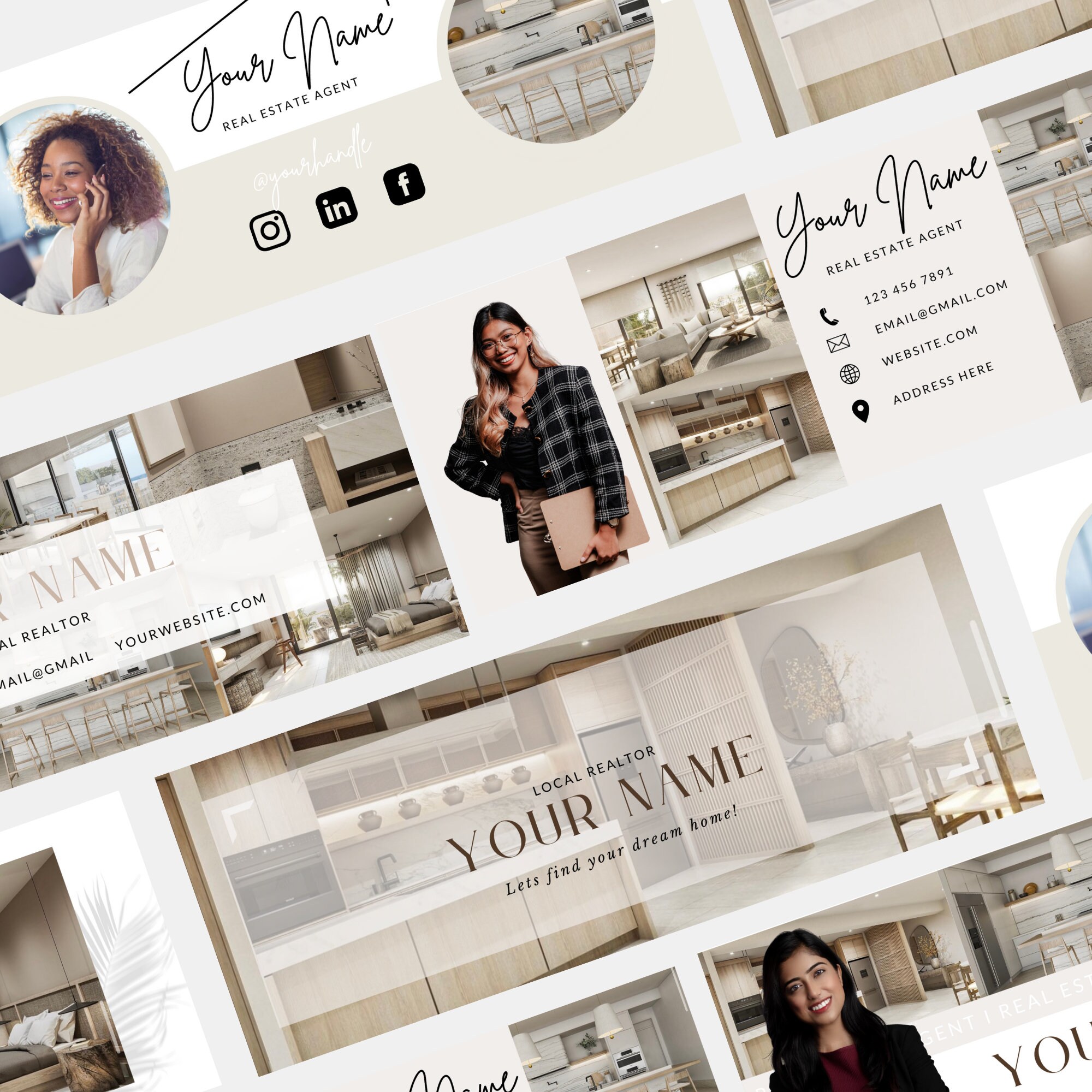 6 Real Estate Facebook Cover Banner | Real Estate Marketing | Social ...