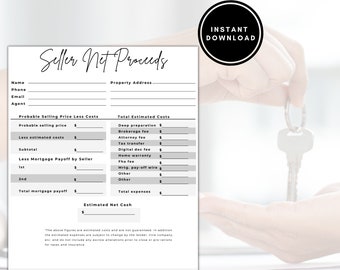 Realtor Net Sheet - Etsy