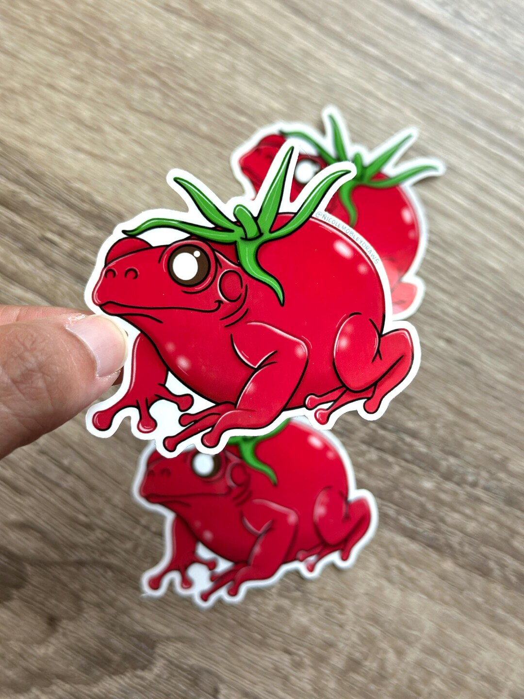 Tomato Frog Sticker - Etsy