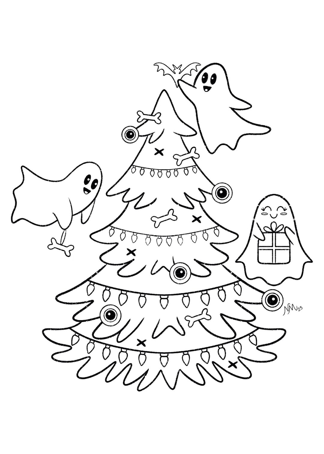 Seasons Creeping Coloring Page - Etsy