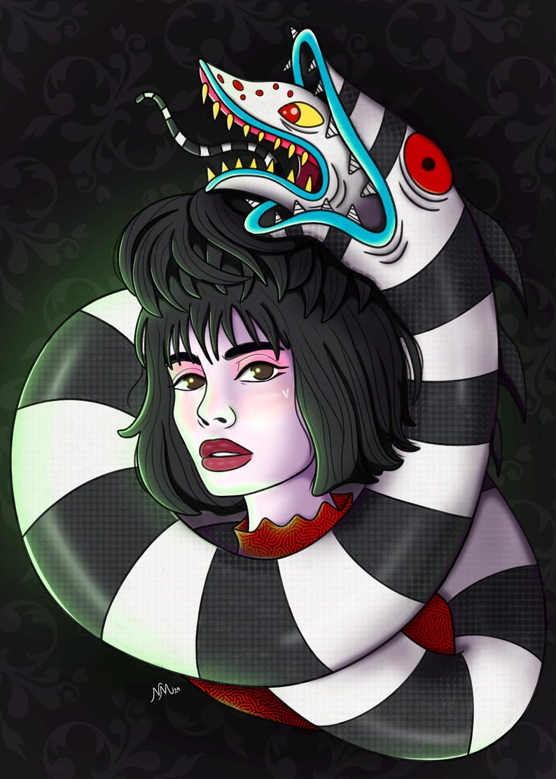 Lydia Deetz Print - Etsy