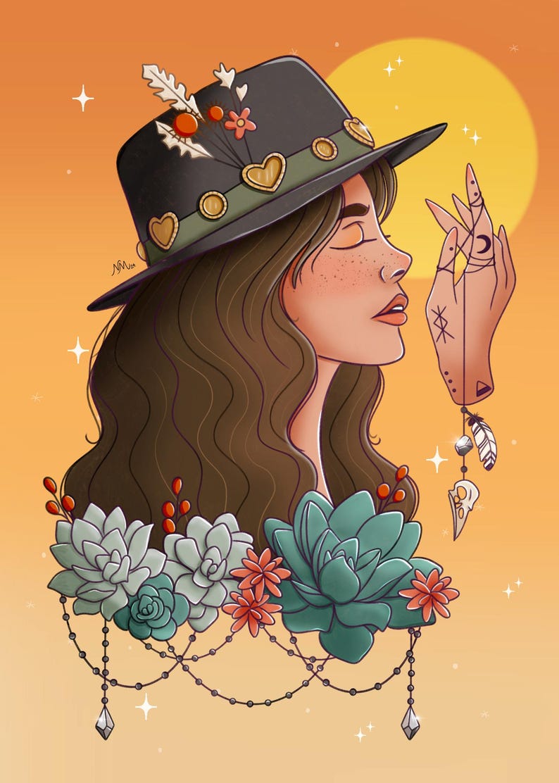 Desert Witch Print - Etsy