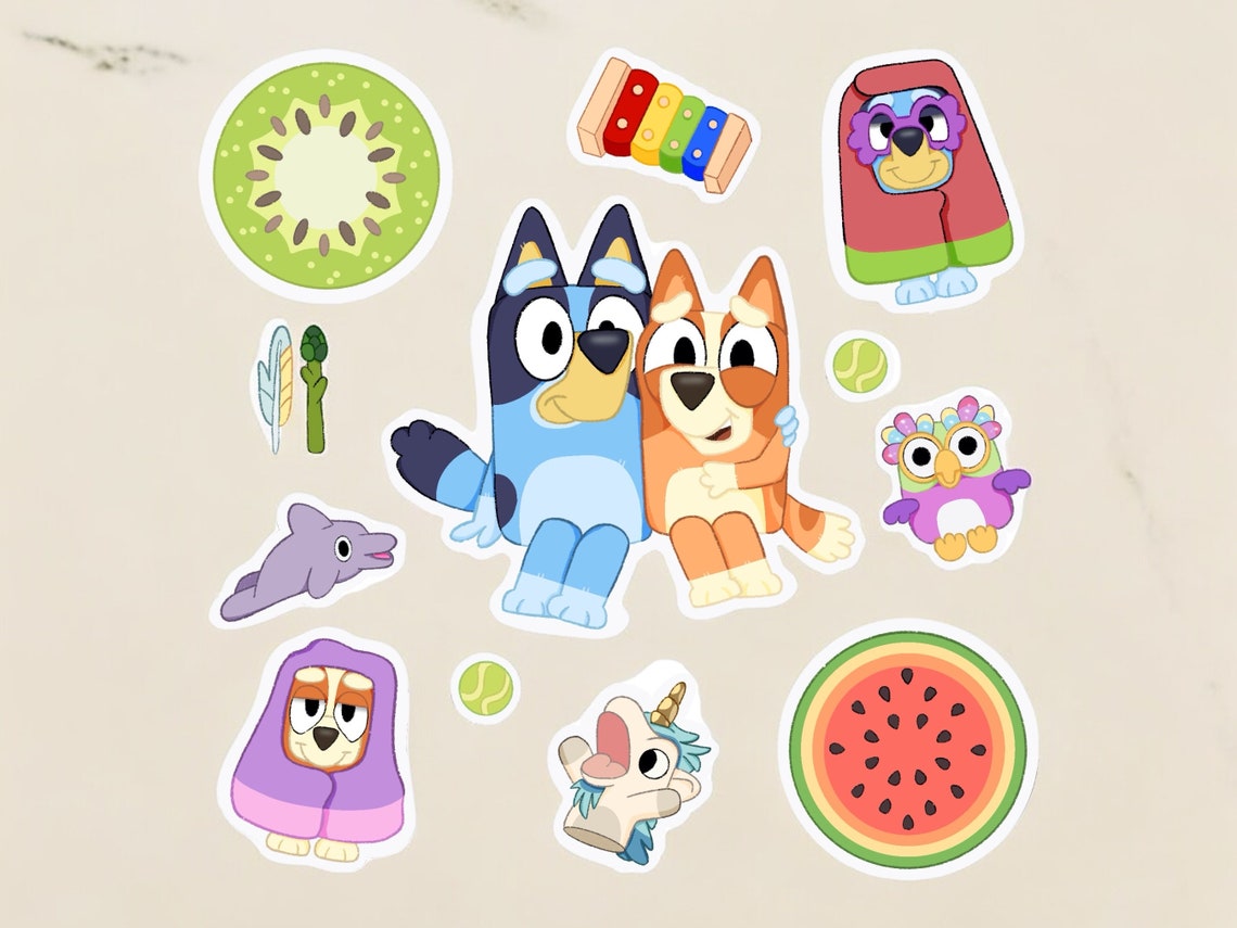 Bluey Sticker Pack - Etsy