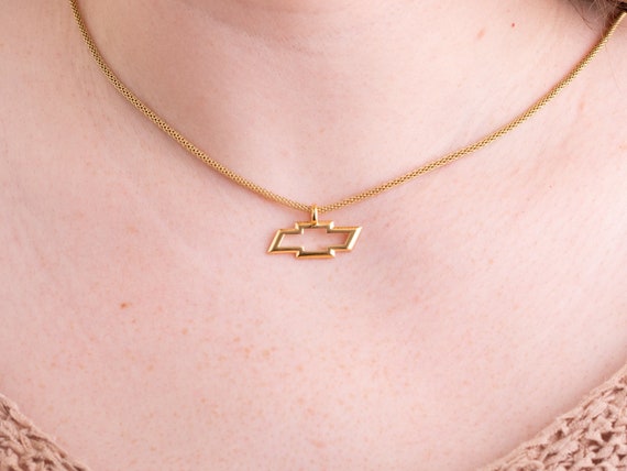 Chevy Bowtie Necklace