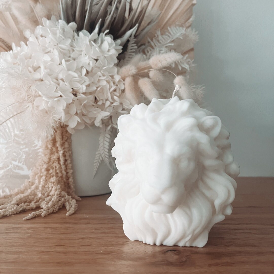 The Lions Head Candle - Etsy