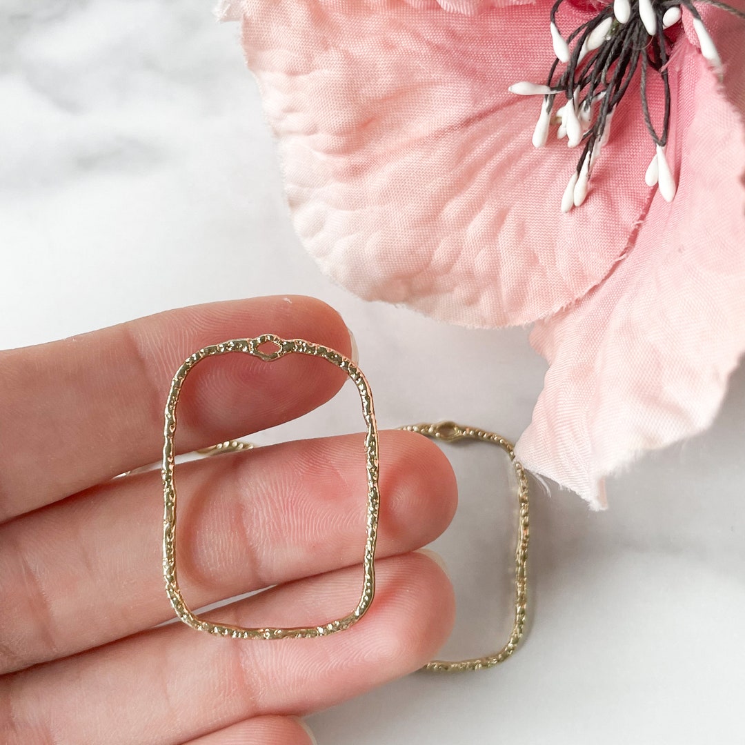 Oval Bezel for Earrings, Oval Open Back Bezel, Alloy Earring Frames ...