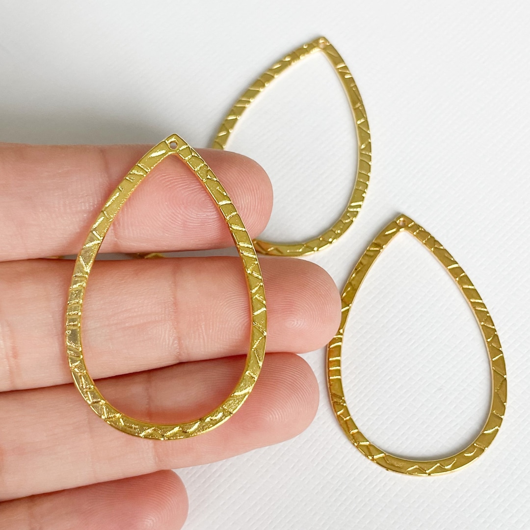 Teardrop Open Back Bezels Gold Bezel Blanks Bezel for - Etsy