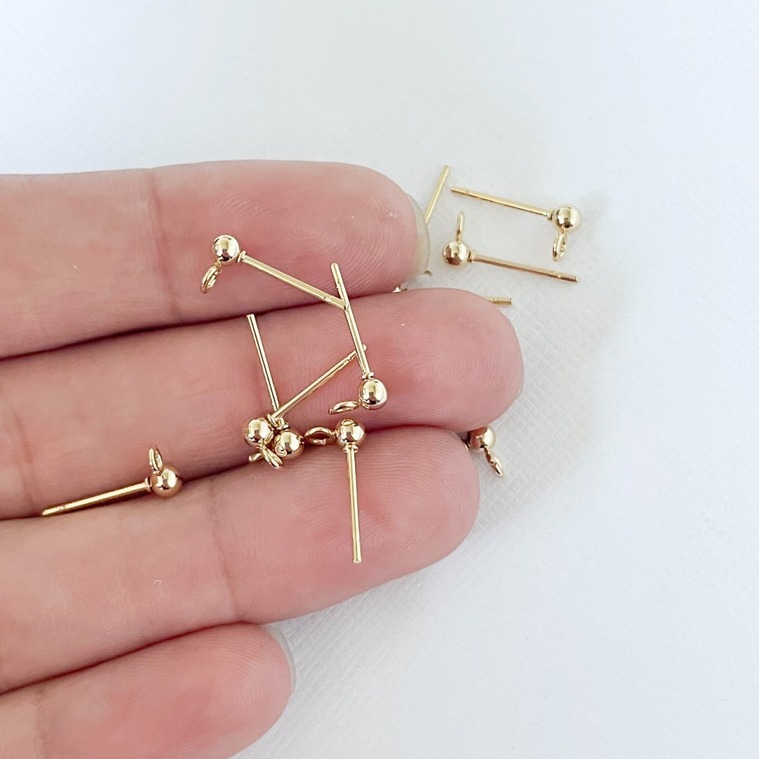 Stainless Steel Ball Stud Posts for Erarings, Steel Earrings Posts ...