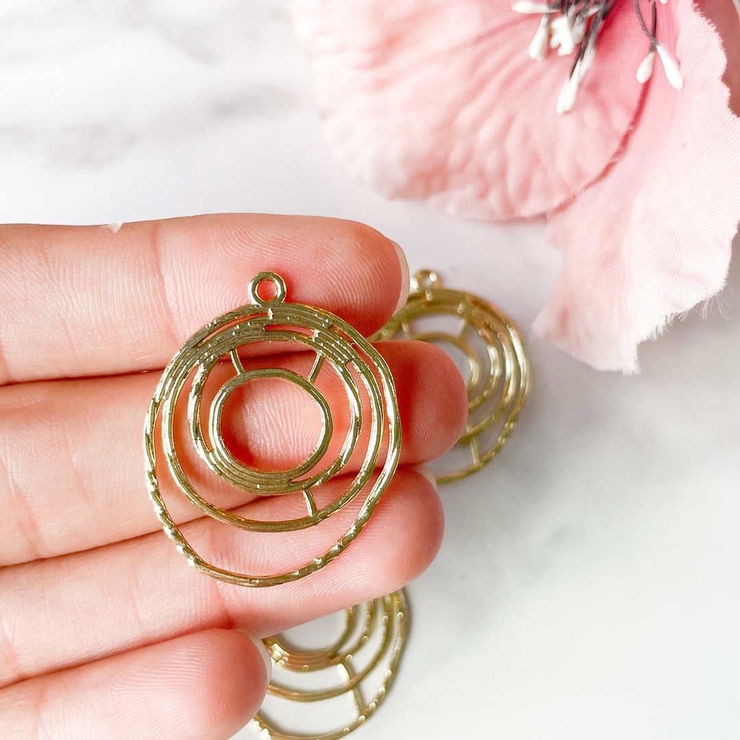 Oval Bezel for Earrings, Oval Open Back Bezel, Alloy Earring Frames ...