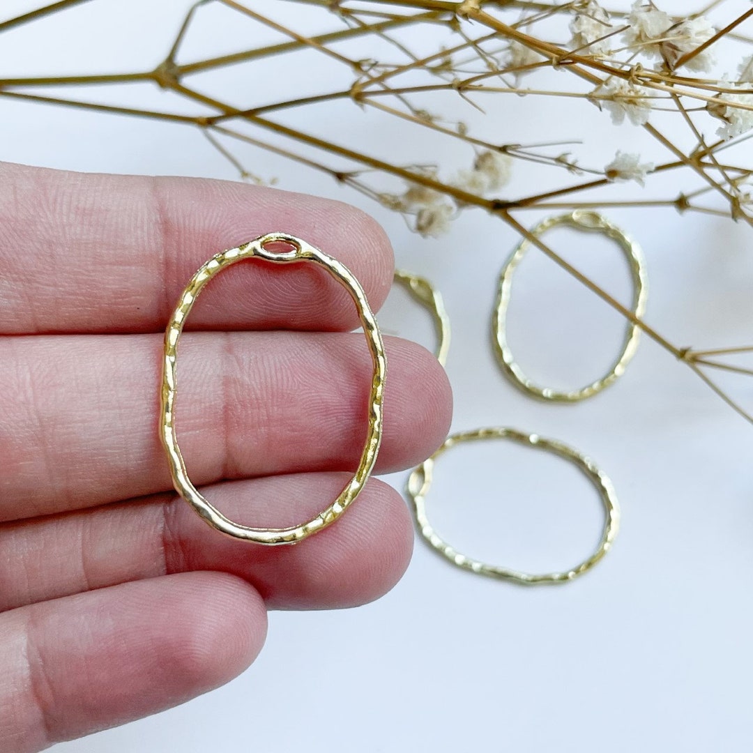 Oval Bezel for Earrings, Oval Open Back Bezel, Alloy Earring Frames ...